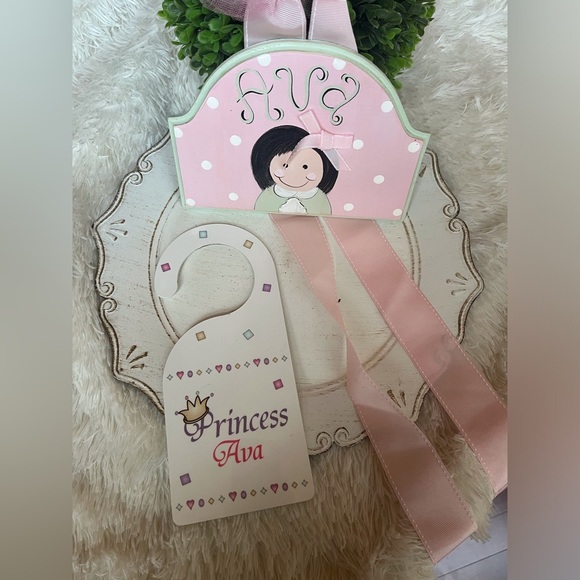 Hand Crafted | Accessories | Custom Designed Princess Ava Door Hanger ...